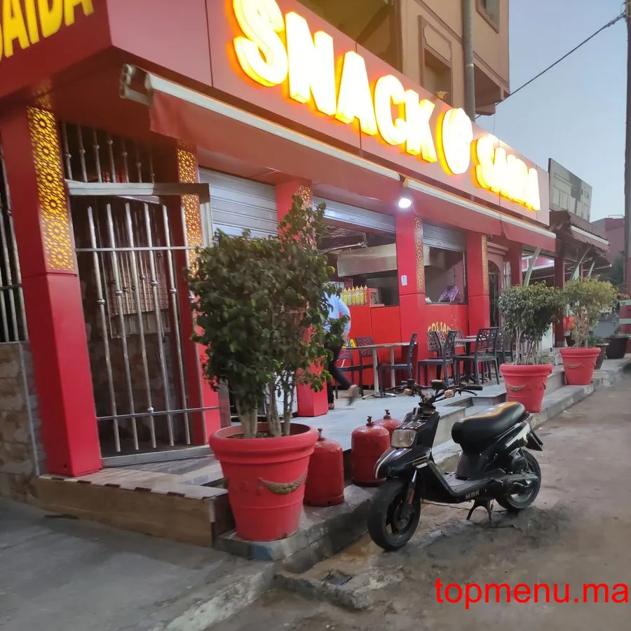 Snack Saida Menu & Horaires à benguerir (2025) | TopMenu