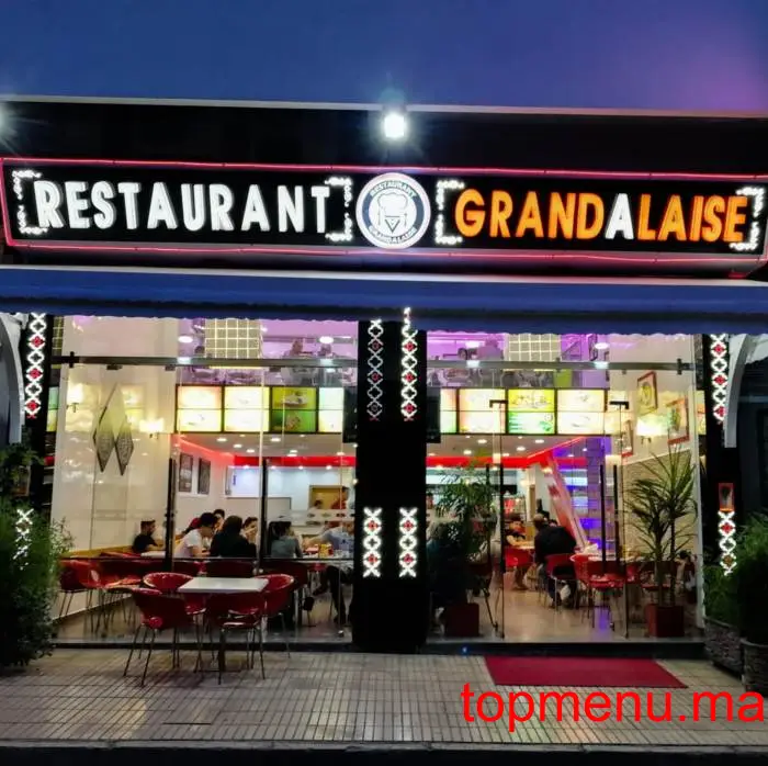 Grand Alaise Menu & Horaires à fes (2025) | TopMenu