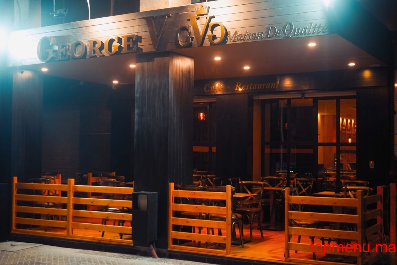 Café George V Menu & Horaires à kenitra (2025) | TopMenu