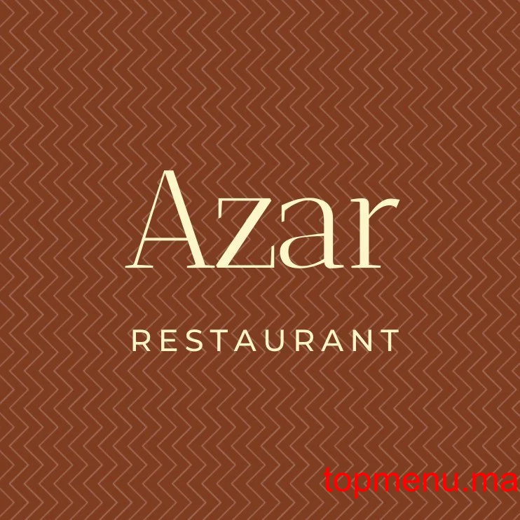 Azar Marrakech Menu & Horaires à marrakech (2025) | TopMenu