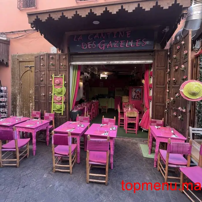 La Cantine des Gazelles Menu & Horaires à marrakech (2025) | TopMenu