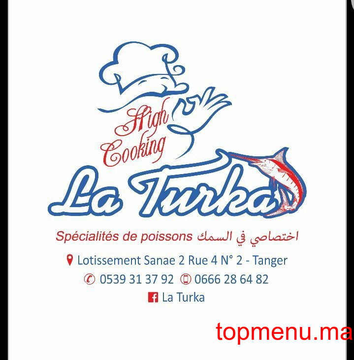 La Turka Menu & Horaires à tanger (2025) | TopMenu