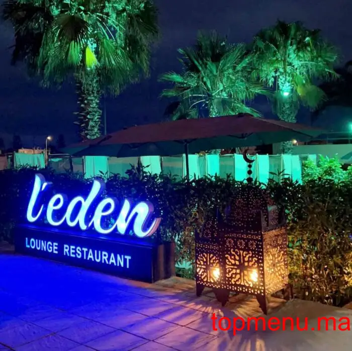 L’Eden lounge restaurant Menu & Horaires à unknowncity | TopMenu